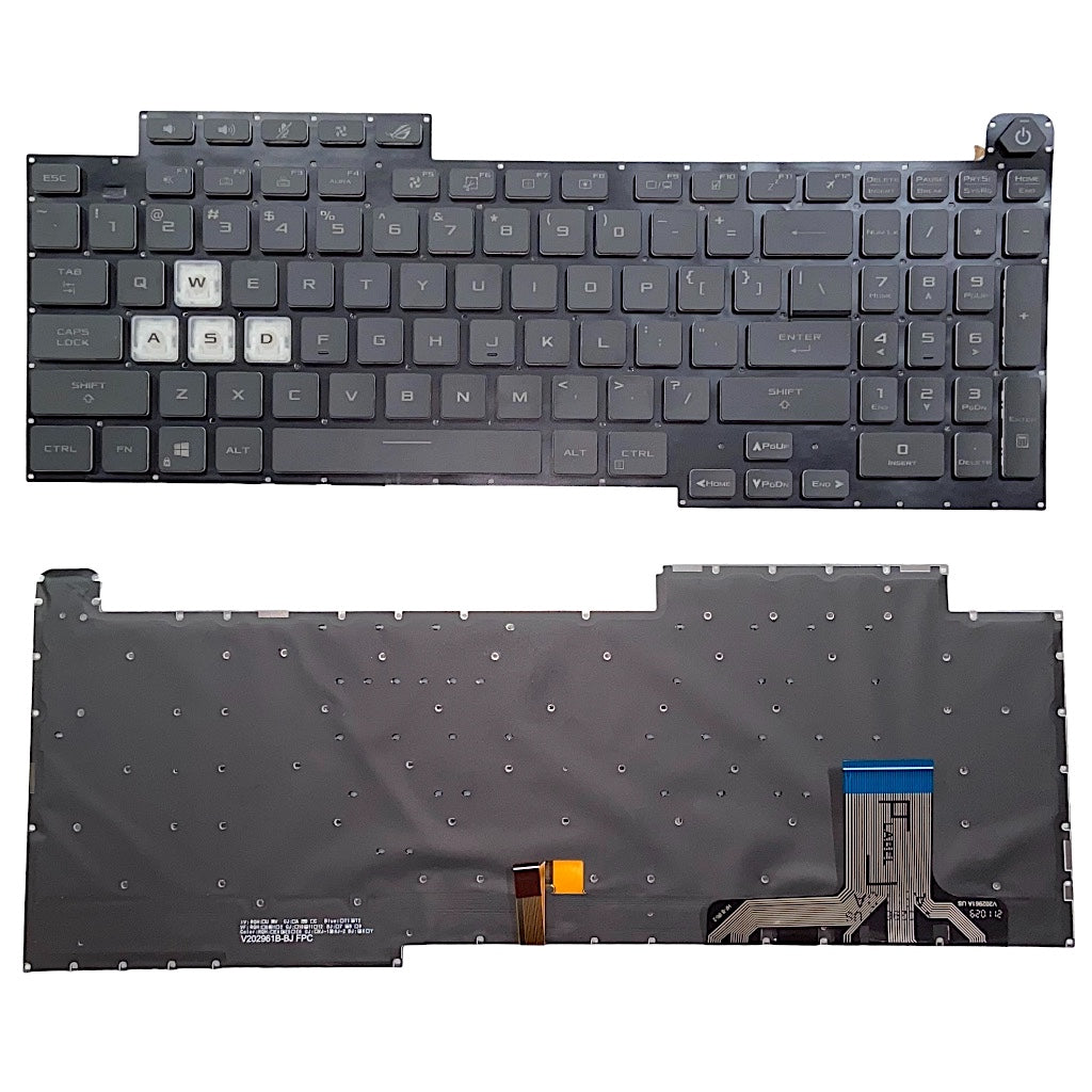 premium keyboard for asus rog strix g17 g713 with backlight us layout ...