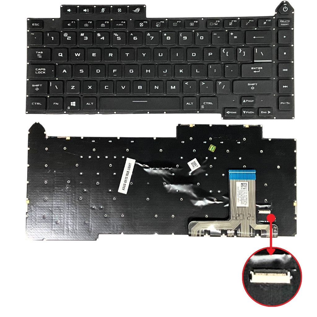 original keyboard asus rog strix g15 g513 backlight us layout – Mungu