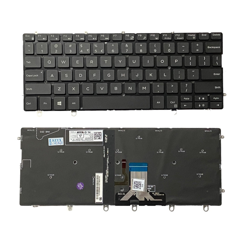 original keyboard dell xps 13 9365 pk131qs1a00 pk131qs1a01 nsk-eg0bc ...