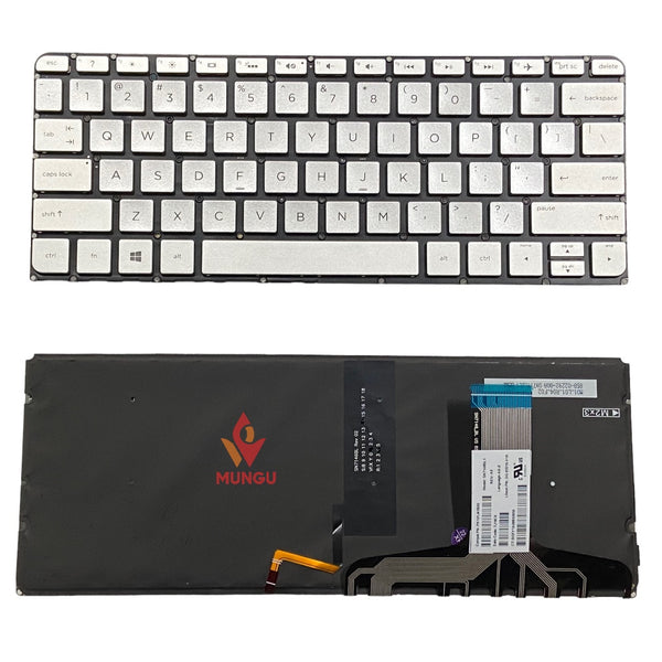 original keyboard hp spectre tpn-c127 13-v 13-v000 silver backlight – Mungu