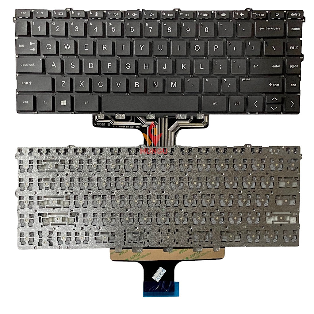 keyboard hp pavilion x360 14-dv 14-dw 14m-dw tpn-q244 tpn-i137 grey – Mungu