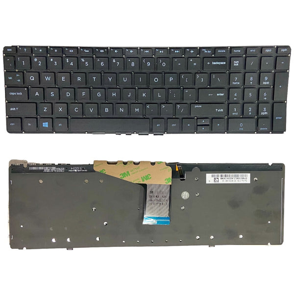 original hp pavilion 15-ch blue keys keyboard with backlight us layout ...