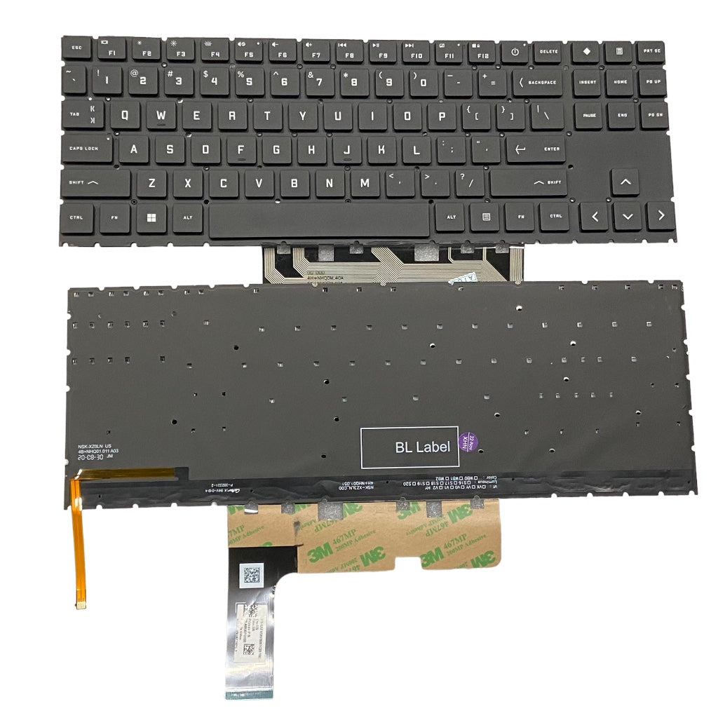 original hp omen 15-ek 15-en gaming keyboard backlight us – Mungu