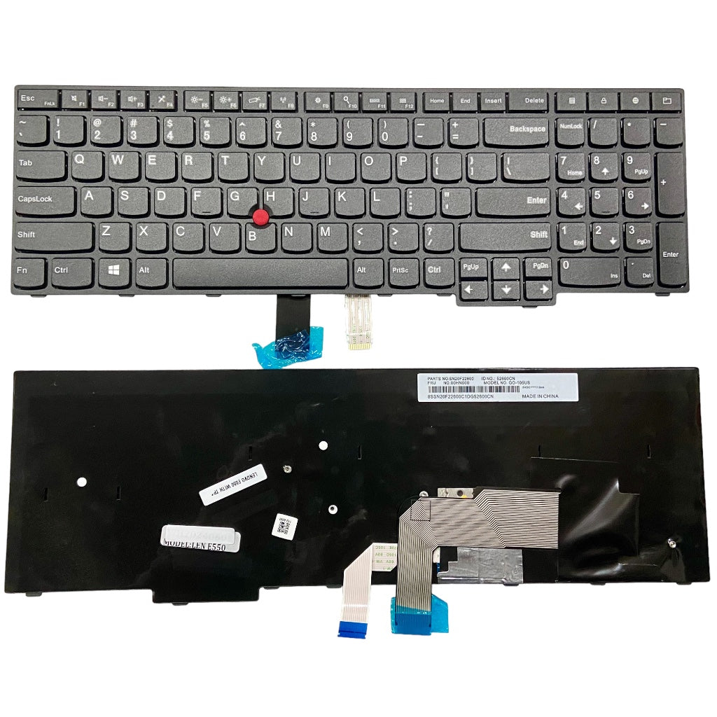 keyboard for lenovo thinkpad e550 black with trackpad without backlight ...