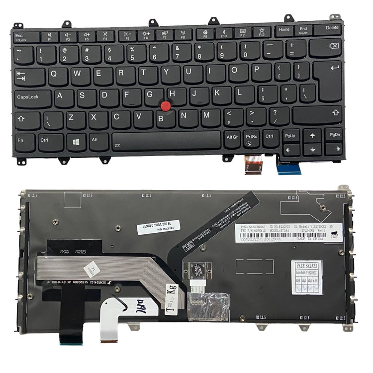 premium keyboard for lenovo thinkpad yoga 260 370 x380 with backlight ...