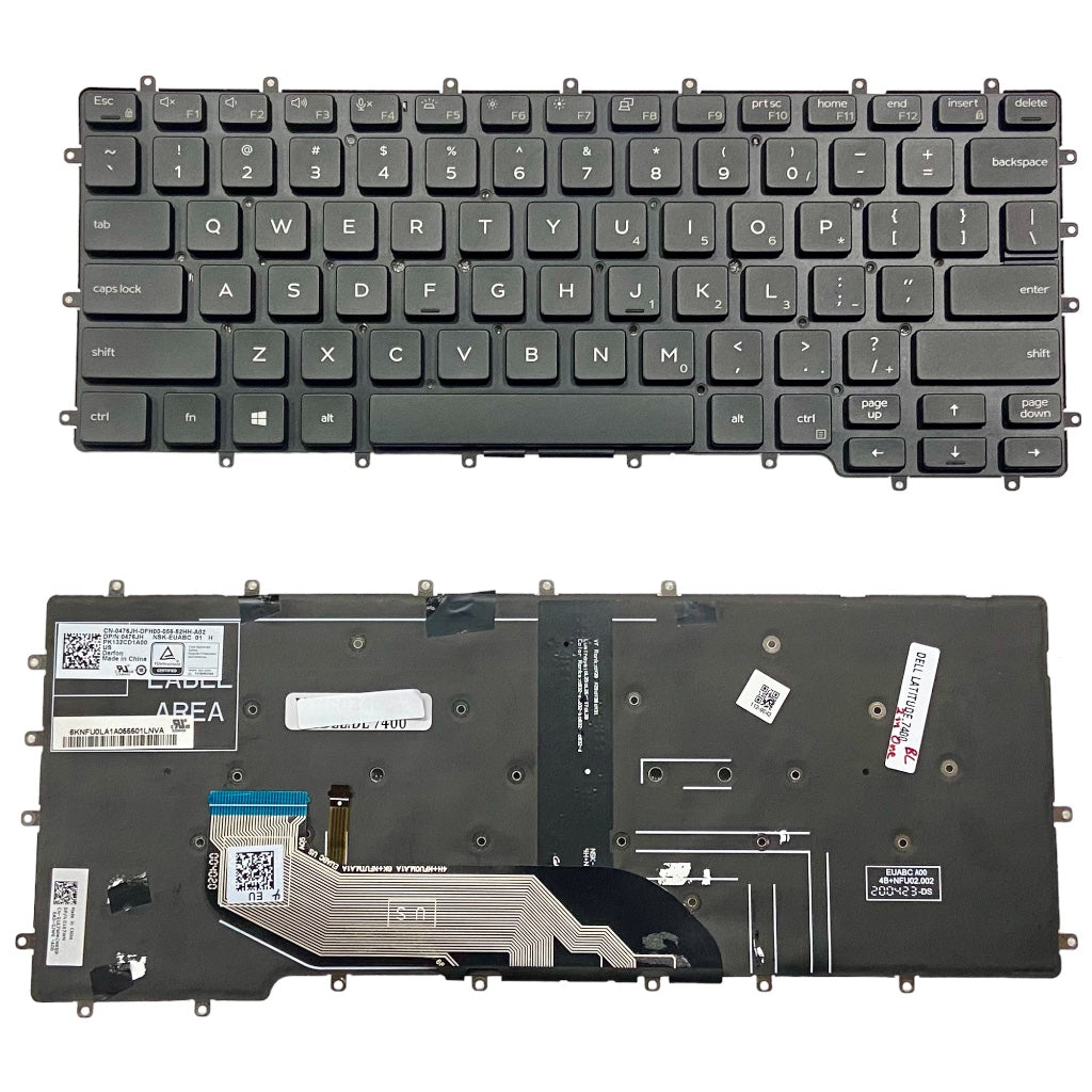 original keyboard for dell latitude 7400 2 in 1 with backlight us ...